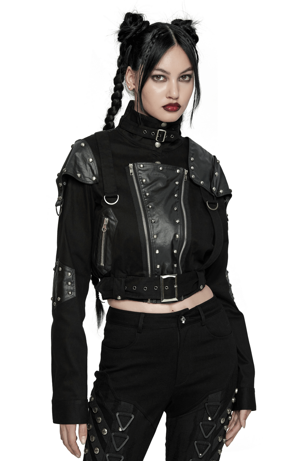Unleash Your Darkness: Women Alt & Gothic Motorcycle Jackets