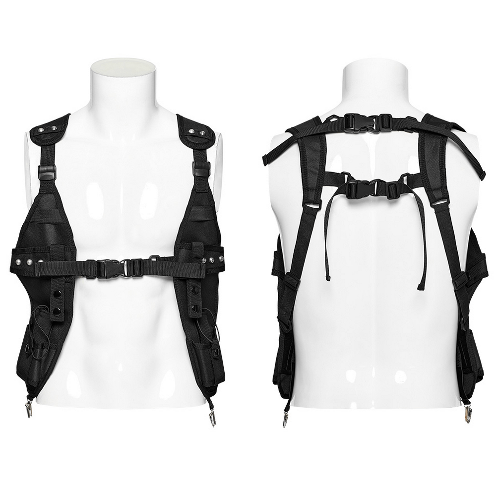 Leather Body Harness Collection - Edgy Fashion Accessories