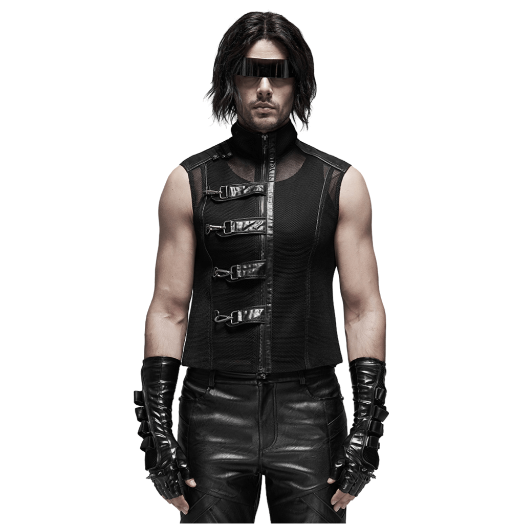 Biker Styles Leather Motorcycle Vests and Waistcoats for Men