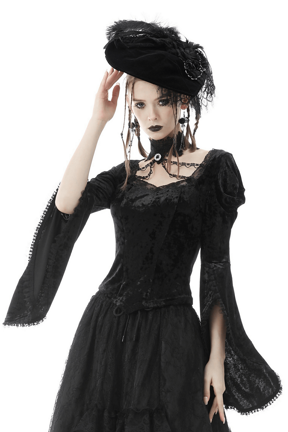 Gothic & Alternative Fashion Tops for Women - Unique Styles