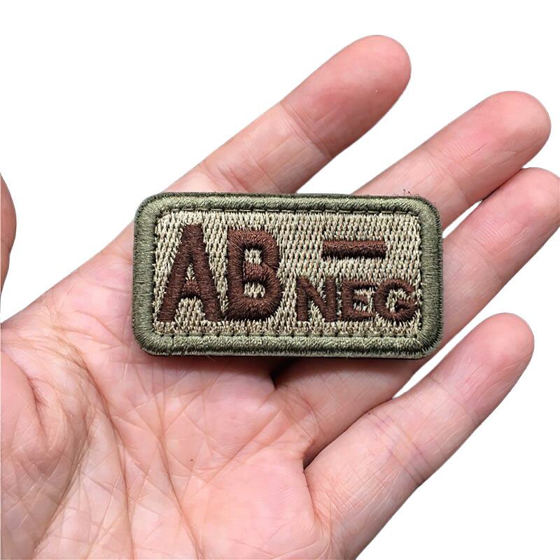 Blood Type Military Patch / Unisex Tactical Embroidered