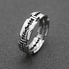 Charm Stainless Steel Bladed Ring / Fashion Punk Rock Silver Color Ring ...